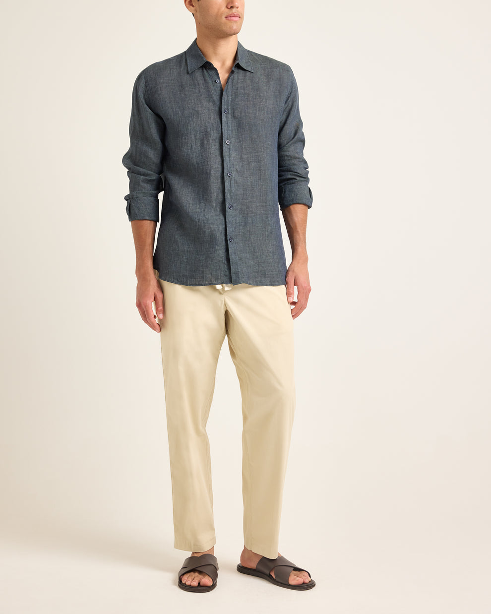 Stitched Linen Shirt | Textured Summer Classic – ORLEBAR BROWN