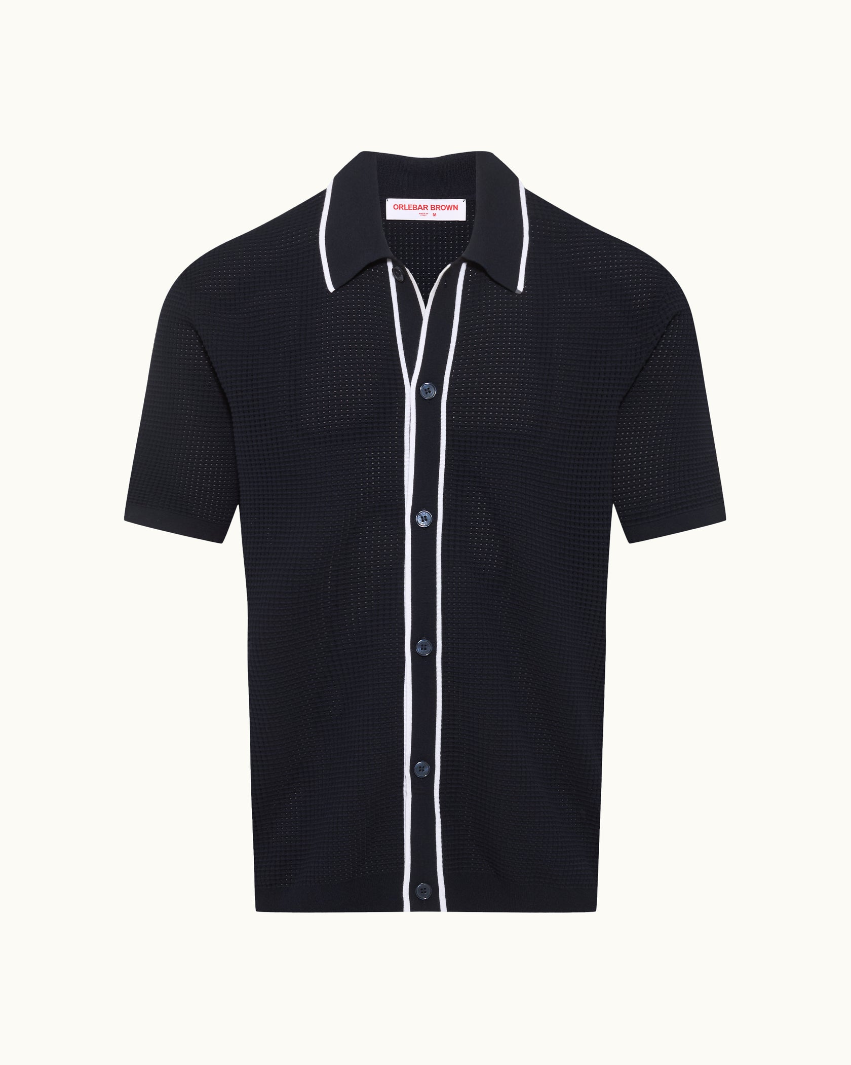 Orlebar Brown | Relaxed fit short-sleeve button-through knitted shirt ...