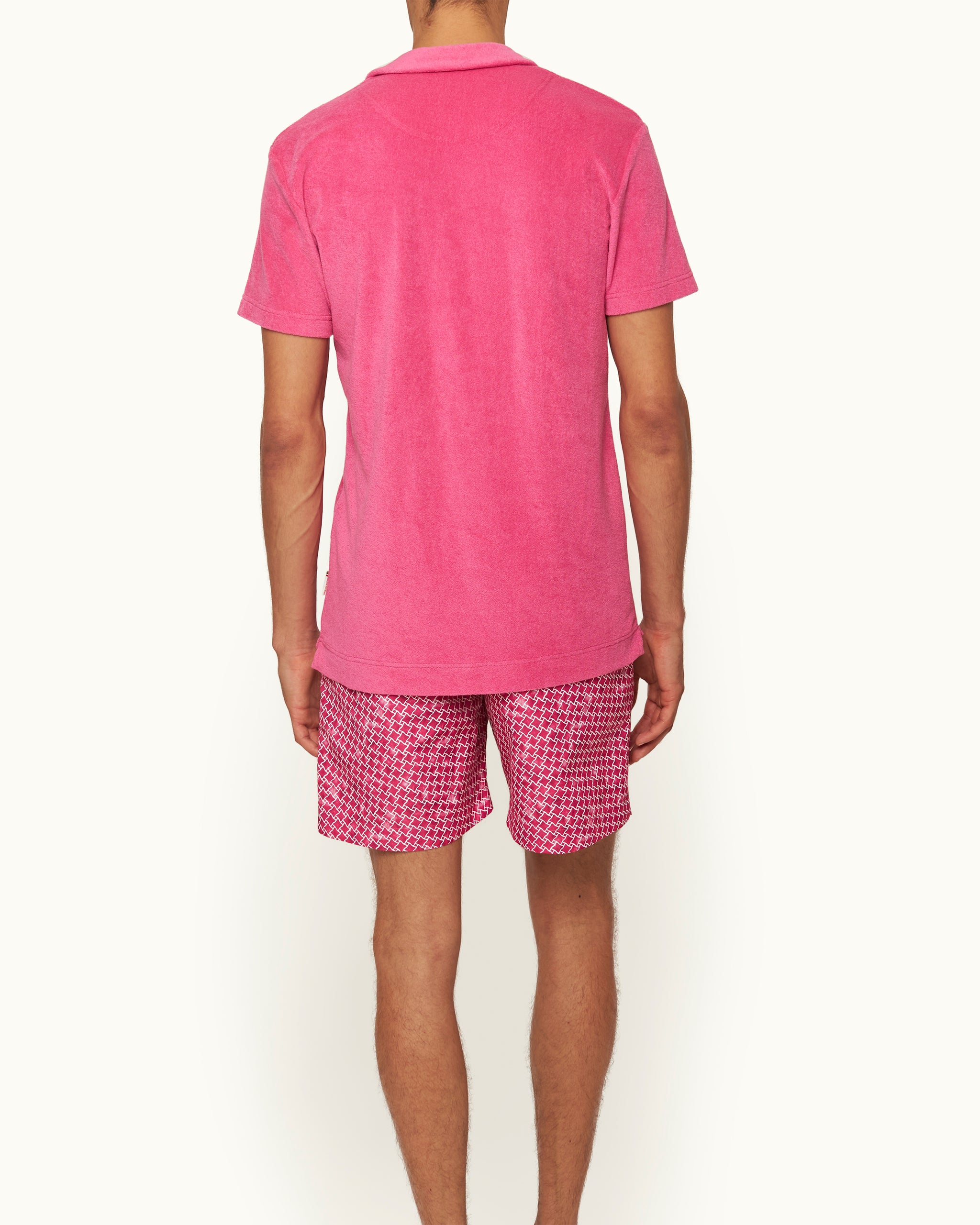 Orlebar Brown | Men's Tailored Fit Cotton Towelling Resort Polo Shirt ...