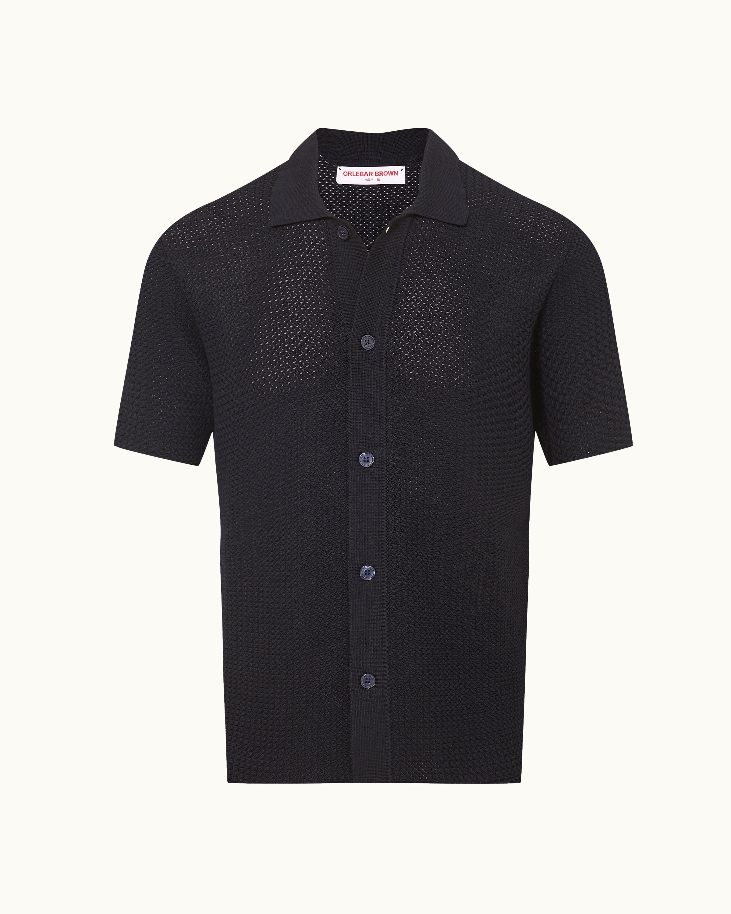 Blue Crochet Polo Shirt | Light Tailored Style – ORLEBAR BROWN